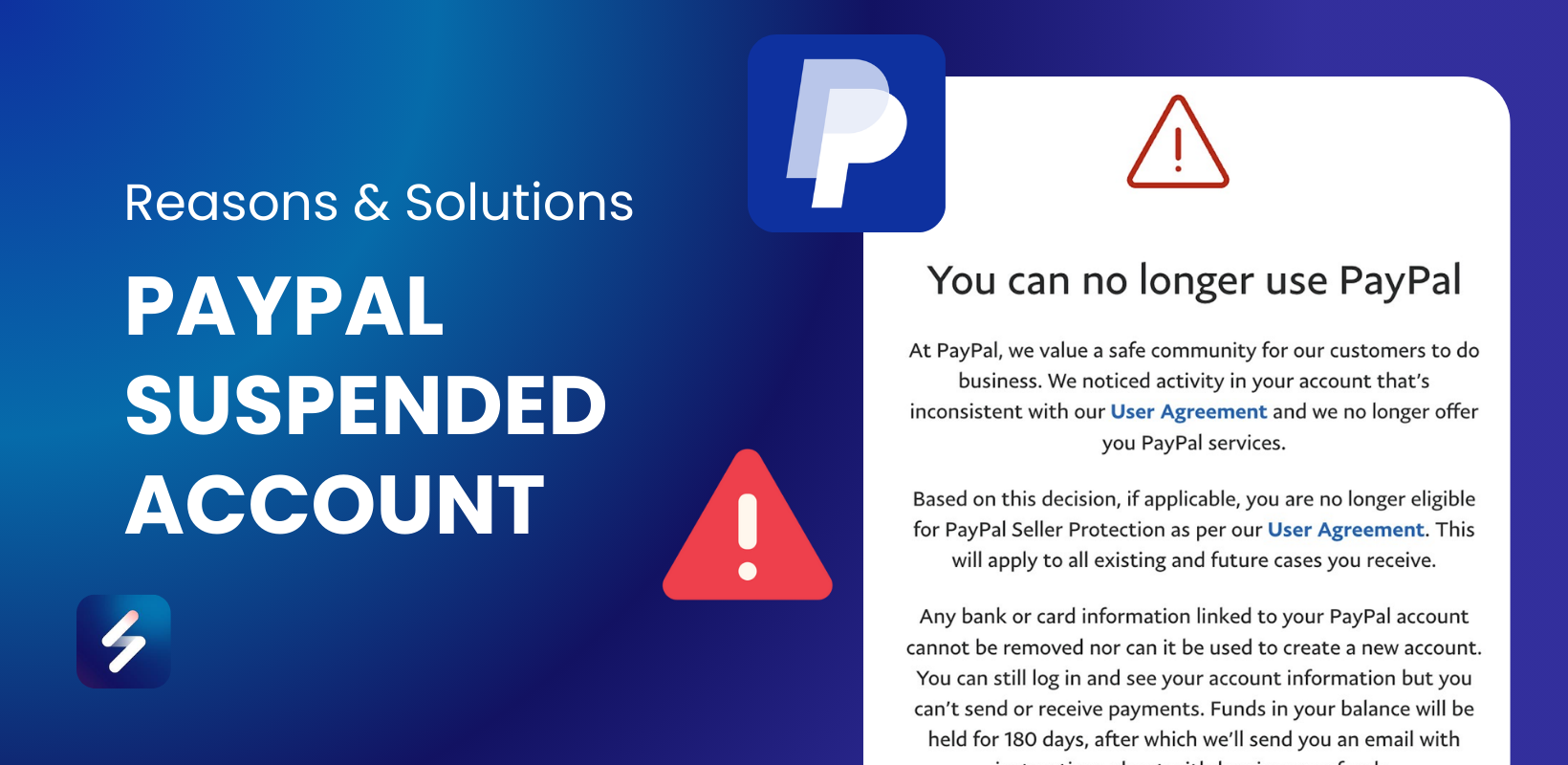 PayPal Suspended Account - How To Fix It?