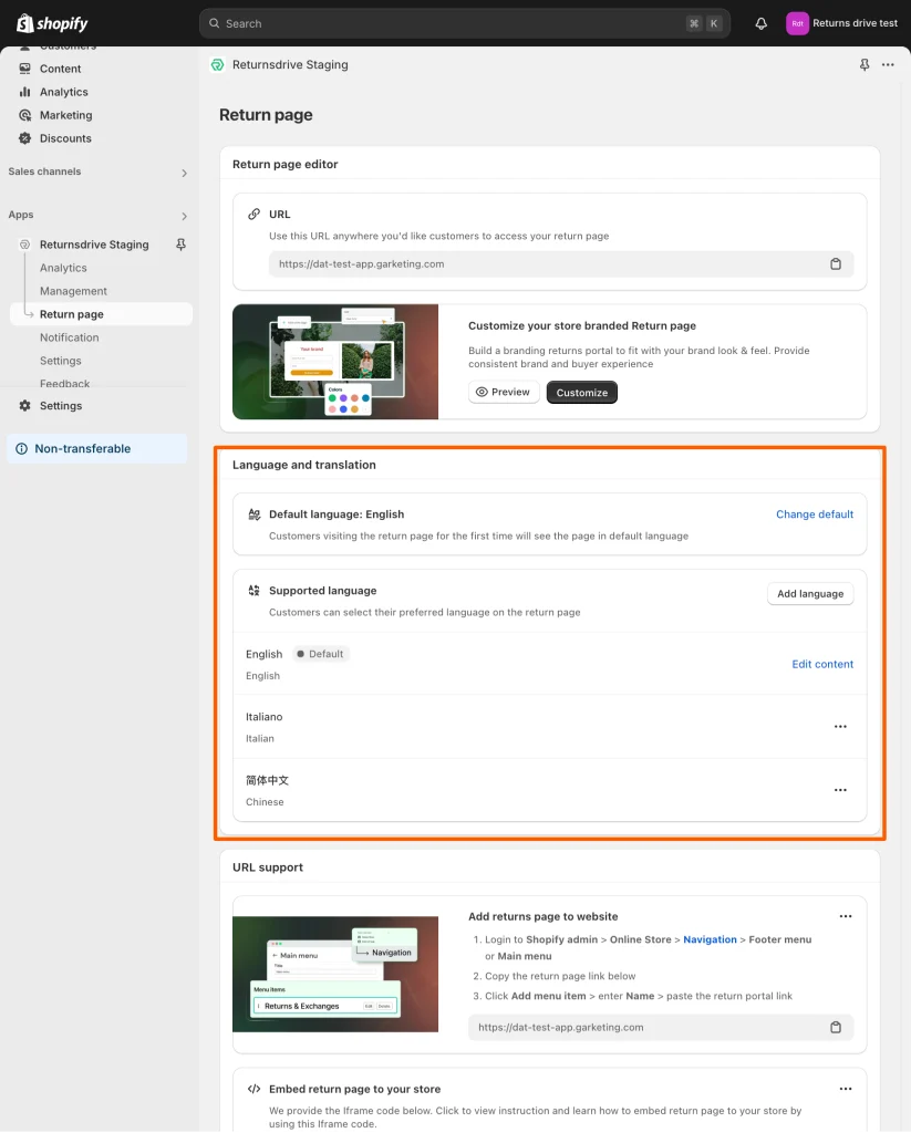Multi-language - Synctrack