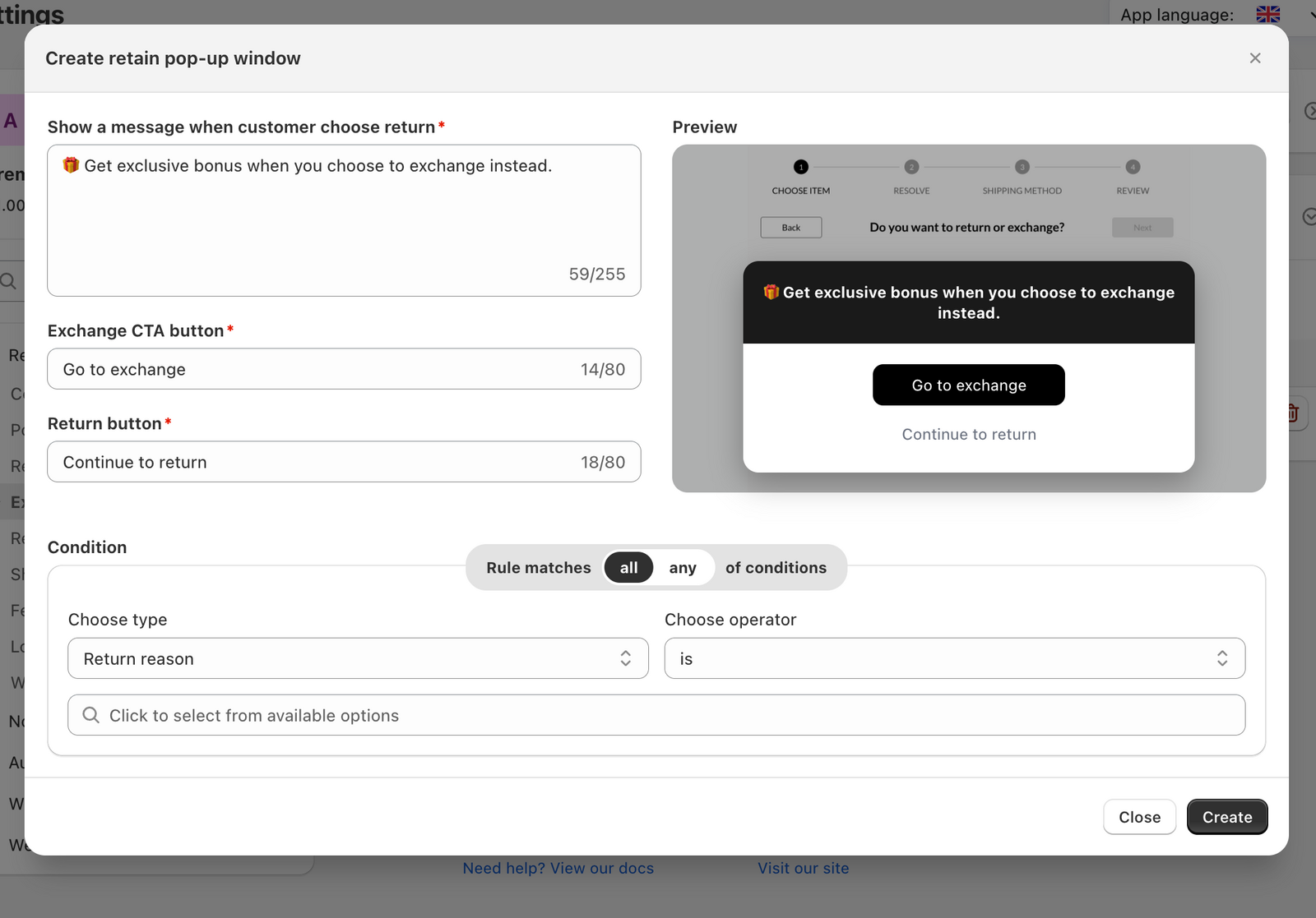 Retain Pop-up Window: The Secret to Choosing Exchange Instead of Return